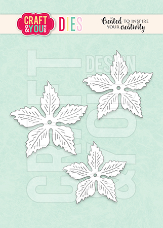 Magda’s Poinsettia Cutting Die – Smaller Flowers CW309 | Craft & You Design - Craft it