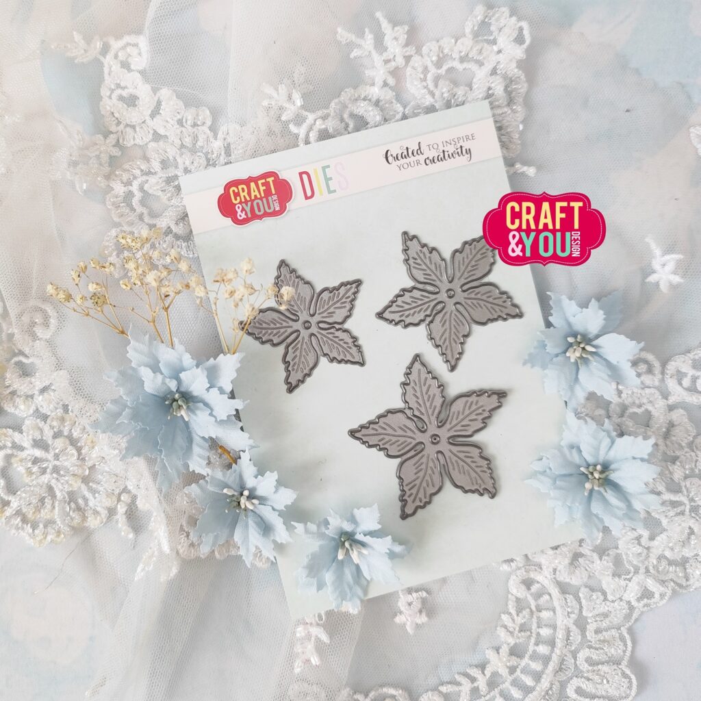 Magda’s Poinsettia Cutting Die – Smaller Flowers CW309 | Craft & You Design - Craft it